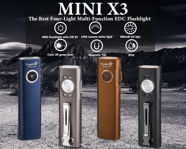 Trustfire® Flashlight - LED flashlight & EDC Flashlight