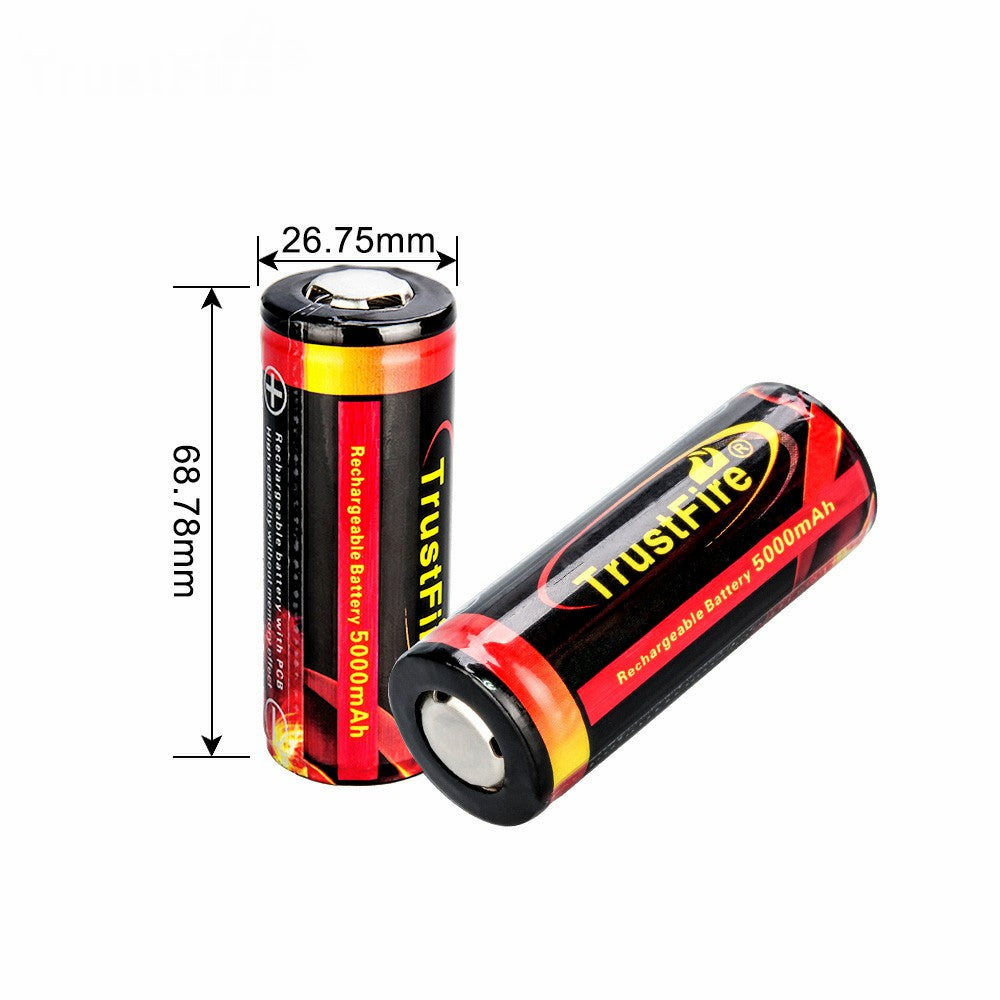 TrustFire 5000mAh Rechargeable 26650 Battery